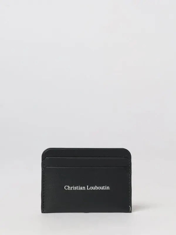 CHRISTIAN LOUBOUTIN Flat Smooth Leather Card Holder With Five Slots