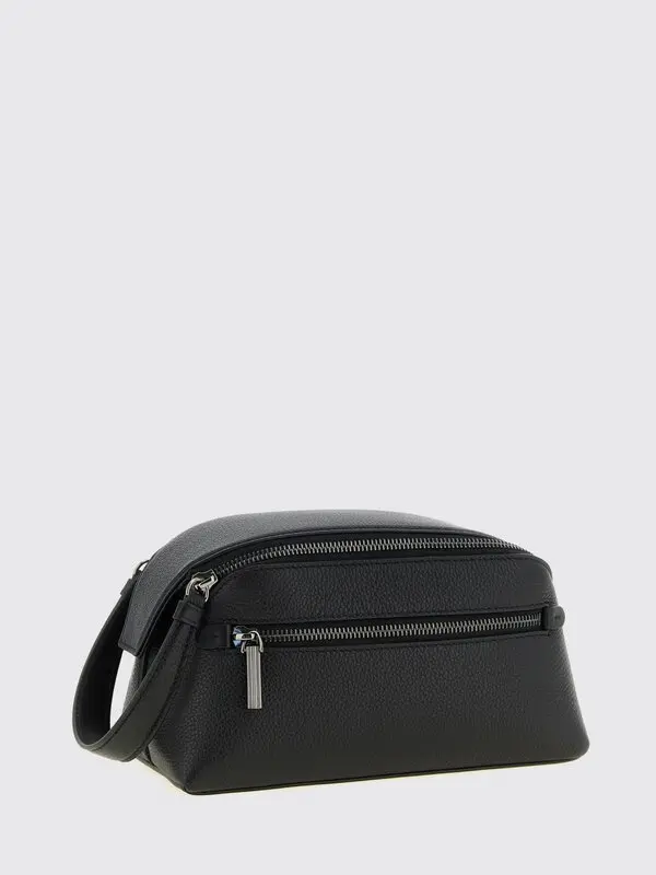 CHRISTIAN LOUBOUTIN Grained Leather Document Holder With Side Handle And Logo