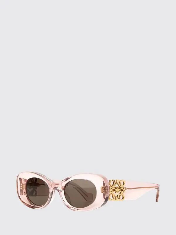 Loewe Beveled Cat-eye Sunglasses In Acetate With Monogram - Pink