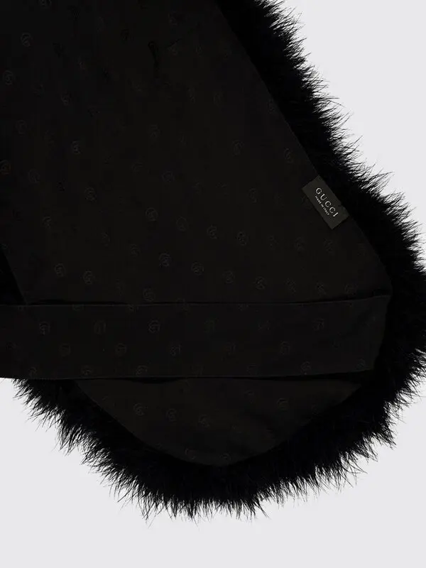 Gucci Contemporary Design Headband Crafted In Soft Shearling