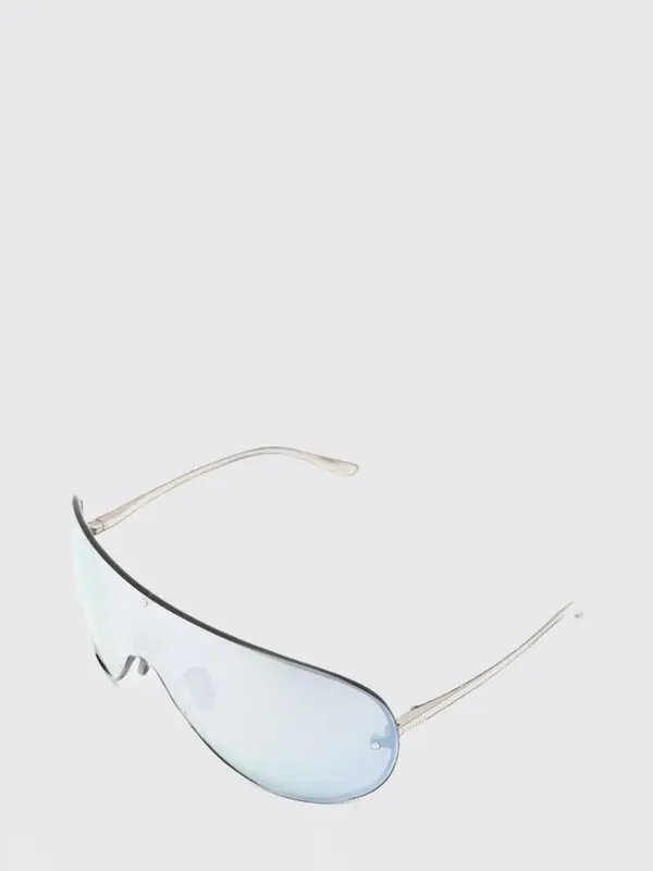Gucci Aviator-style Shield Sunglasses In Metal With Engraved Logo