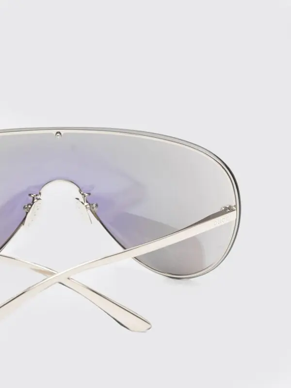 Gucci Aviator-style Shield Sunglasses In Metal With Engraved Logo