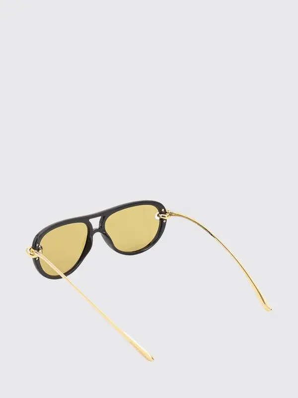 Bottega Veneta Knot Aviator Sunglasses In Metal And Acetate - Multicolor