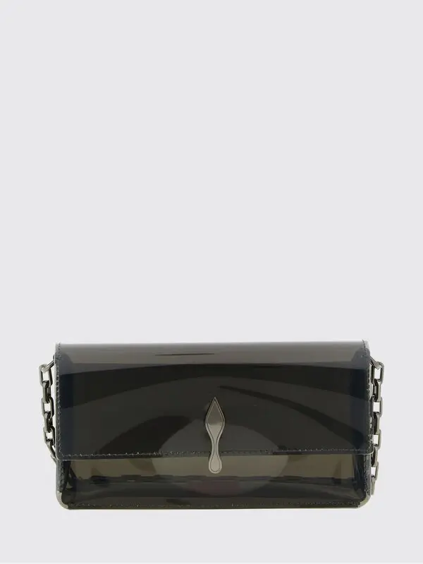 CHRISTIAN LOUBOUTIN Bettina Pvc Mini Crossbody Bag With Metallic Logo - Black