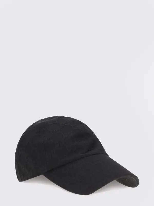 Gucci Gg Supreme Fabric Baseball Cap - Black