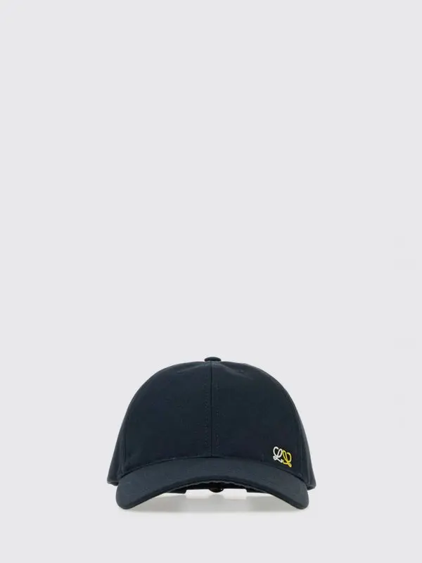 Loewe Cotton Baseball Cap With Embroidered Anagram Monogram - Blue