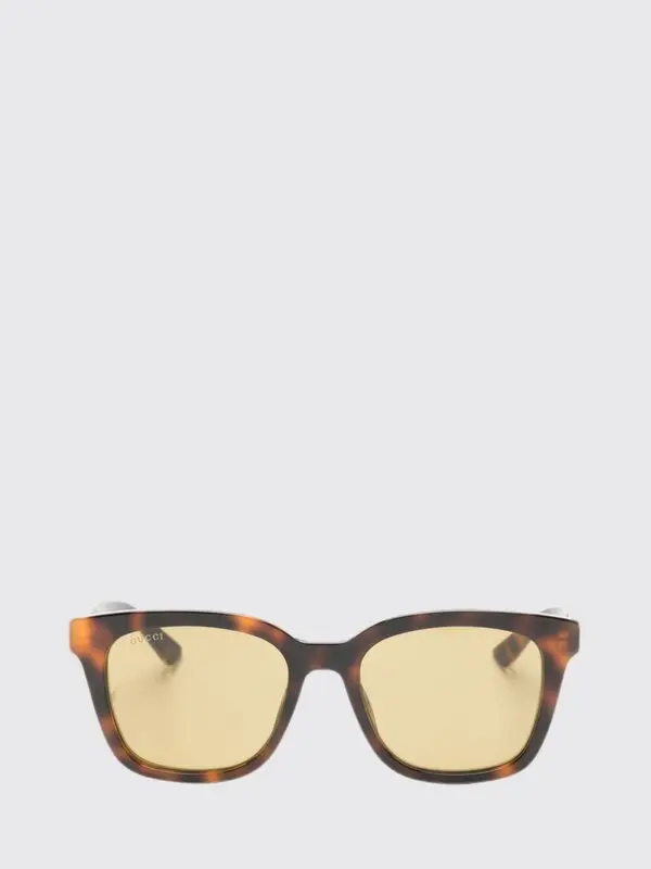Gucci Rectangular Tortoiseshell Acetate Sunglasses