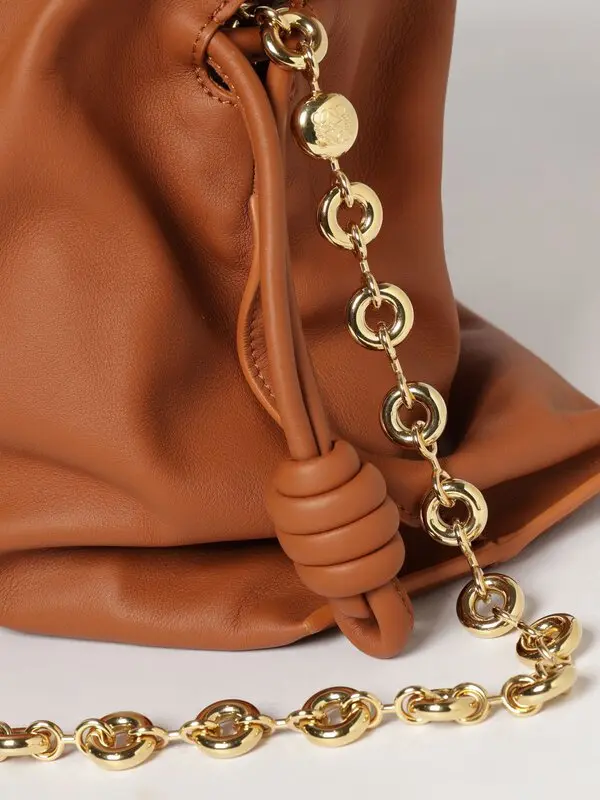 Loewe Chain Shoulder Strap In Chromed Metal With Snap Hooks