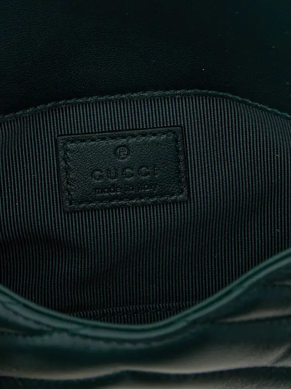 Gucci Gg Marmont Matelasse Nappa Leather Bag - Green