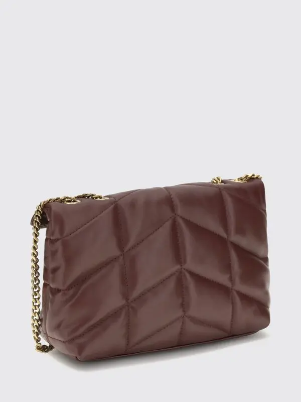 Saint Laurent Puffer Matelasse Lambskin Mini Bag With Monogram