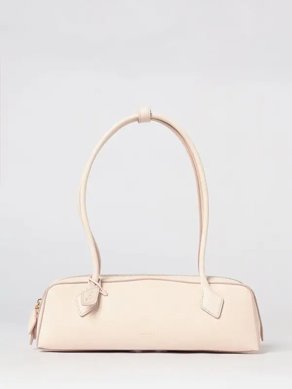 Alaïa Alaia Medium Le Teckel Calfskin Leather And Nubuck Shoulder Bag - Pink