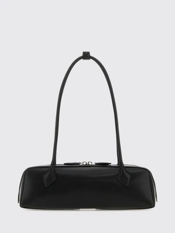 Alaïa Alaia Le Teckel Rectangular Leather Shoulder Bag With Double Handle - Black