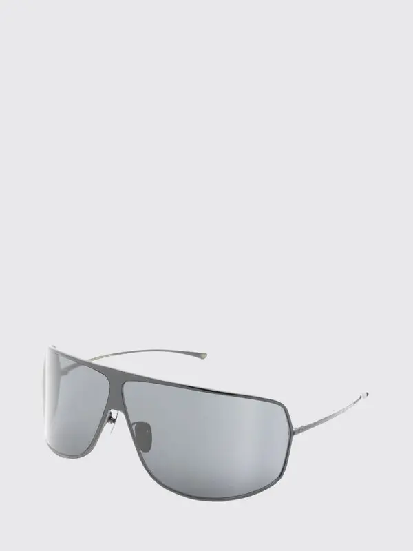 Gucci Rectangular Metal Shield Sunglasses With Embossed Logo