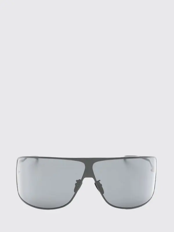 Gucci Rectangular Metal Shield Sunglasses With Embossed Logo