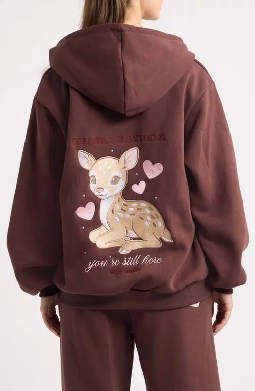 HAPPY CAMP3R Fawn Love Full Zip Hoodie