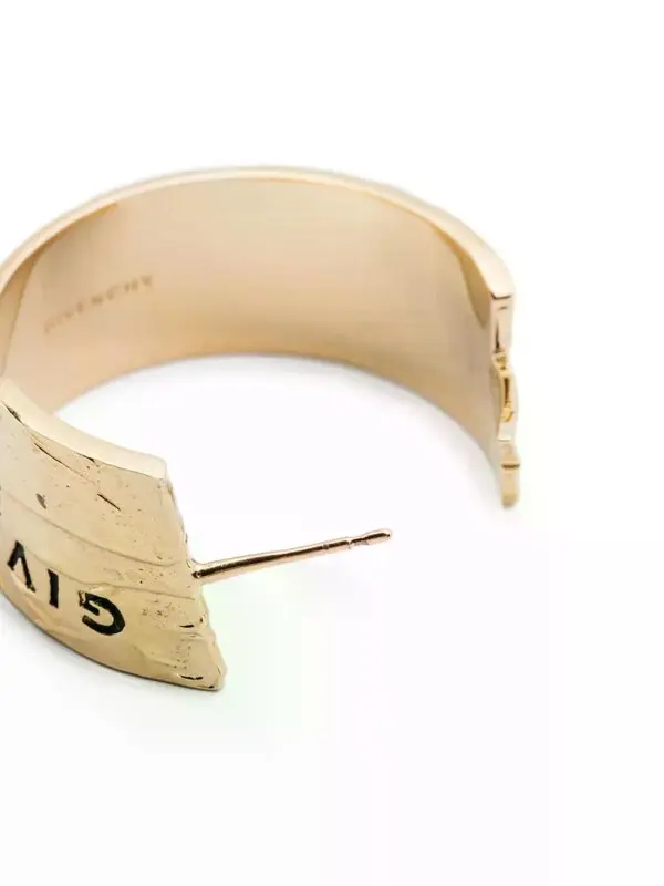 Givenchy Tape Earrings In Metal And Enamel