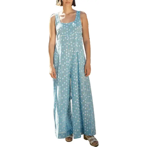 Ace & Jig Zoe Square Neck Wide Leg Jumpsuit - Playdate
