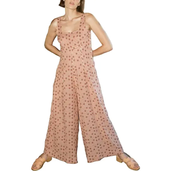 Ace & Jig Zoe Square Neck Wide Leg Jumpsuit - Sandbox