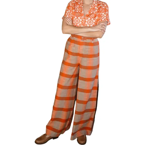 Ace & Jig Quimby High Rise Wide Leg Pants - Lipstick