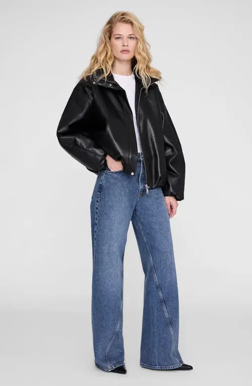 ANINE BING Cyrus Recycled Leather Jacket