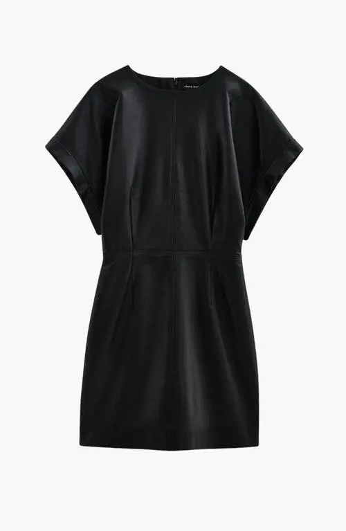 ANINE BING Zelie Recycled Leather Dress