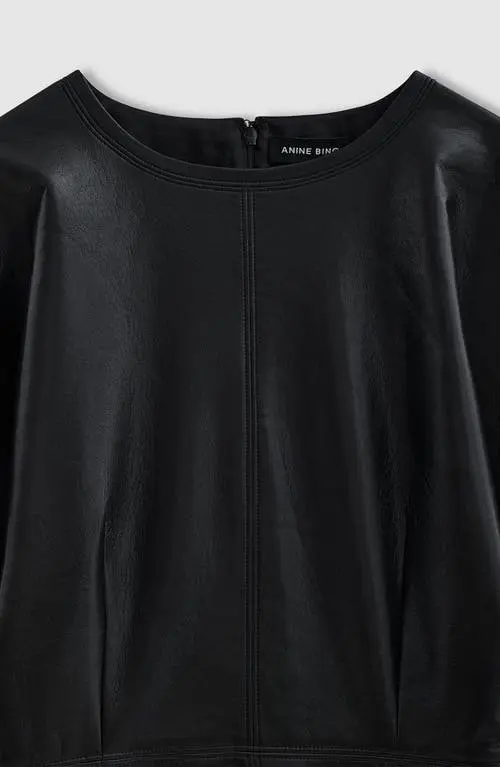 ANINE BING Zelie Recycled Leather Dress