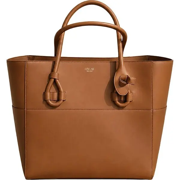 CALLAS MILANO Large East / West Tote Bag Nappa - Brandy