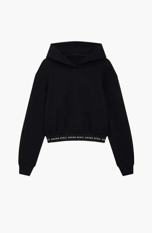 ANINE BING Dany Cropped Hoodie