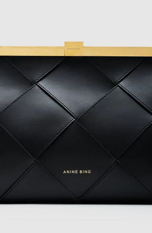 ANINE BING Anine Clutch Braided Leather