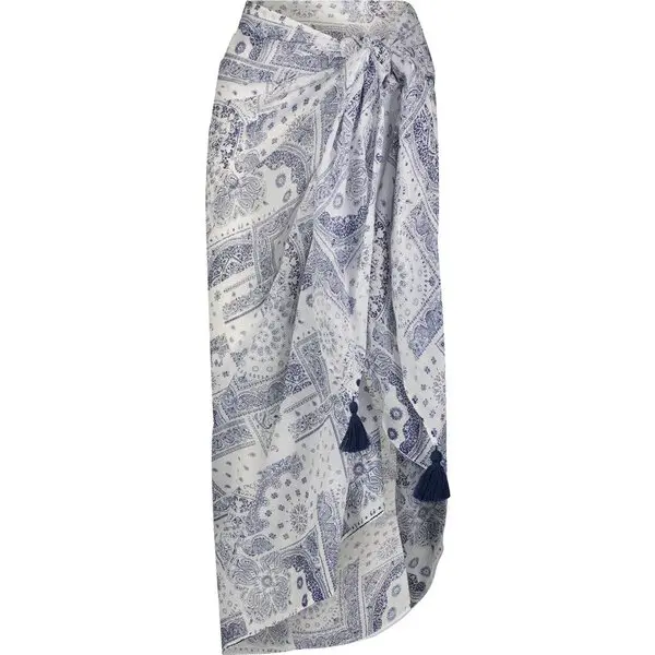 MER ST. BARTH Cotton Saline Pareo - Blue Dip Dye