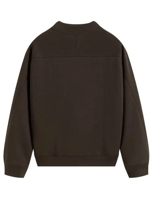 AELFRIC EDEN Mock Neck Logo Embroidered Sweatshirt