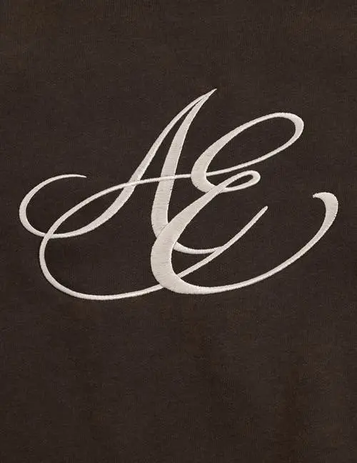 AELFRIC EDEN Mock Neck Logo Embroidered Sweatshirt