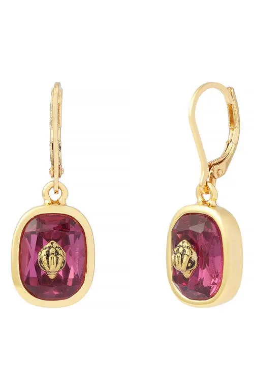 Kurt Geiger Eagle Stone Drop Earrings - Pink