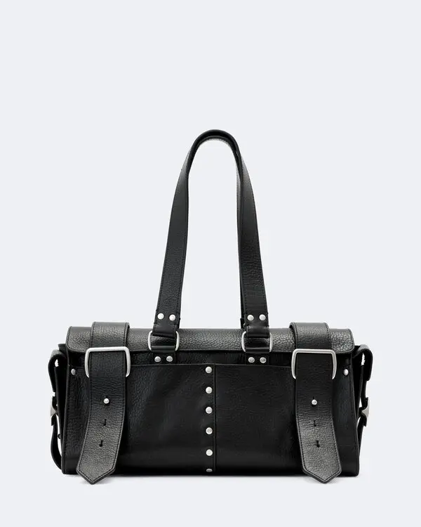 ALLSAINTS Stud Leather Grab Bag - Black