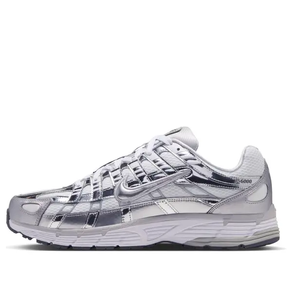Nike P-6000 'white Metallic Silver - White/metallic Silver/misty Gray