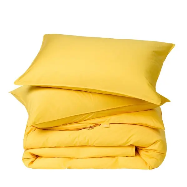 CANADIAN DOWN & FEATHER COMPANY Duvet Cover Set With Three Sided Zipper, Us King / Uk Super King Maize - Yellow