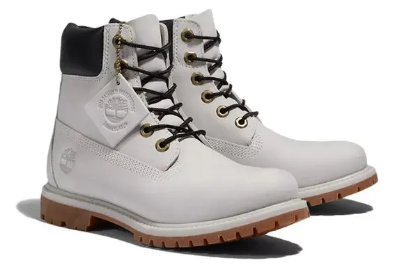 Timberland Premium 6 Inch Waterproof Boots 'light Grey Nubuck