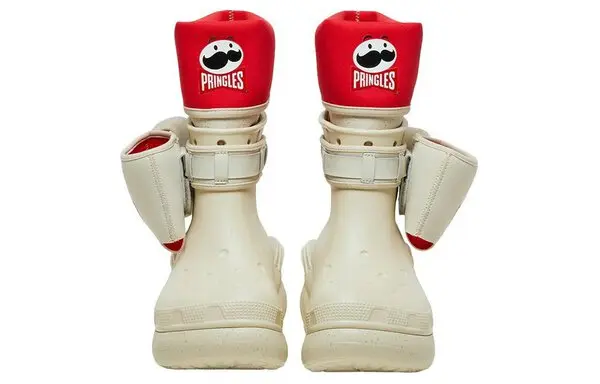 CROCS X Pringles Boots 'white Red - White/red/black