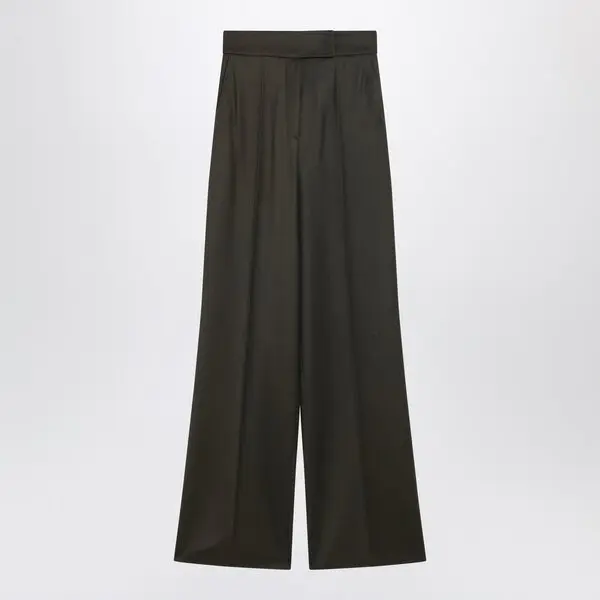 Max Mara Moss Wide-leg Wool Trousers