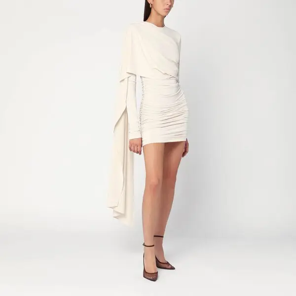 Andamane Xenia Ivory Mini Dress - White