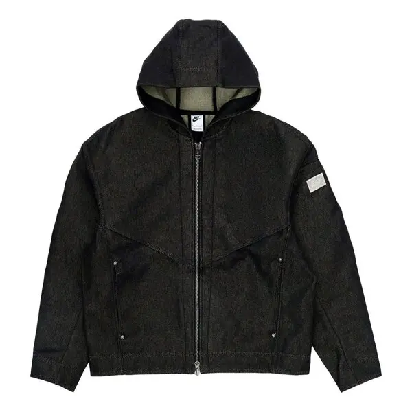 Nike Xt Denim Jacket 'black Antique Silver - Black/antique Silver