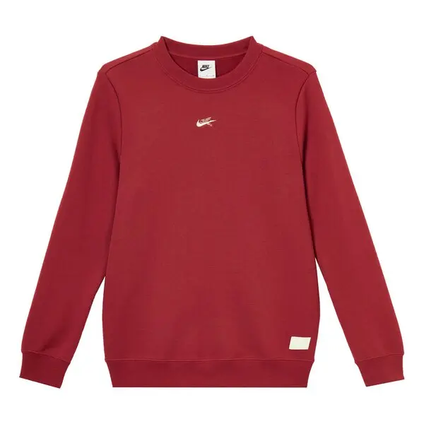 Nike Standard Fit Fleece Sweatshirt Asia Sizing 'cny - Red
