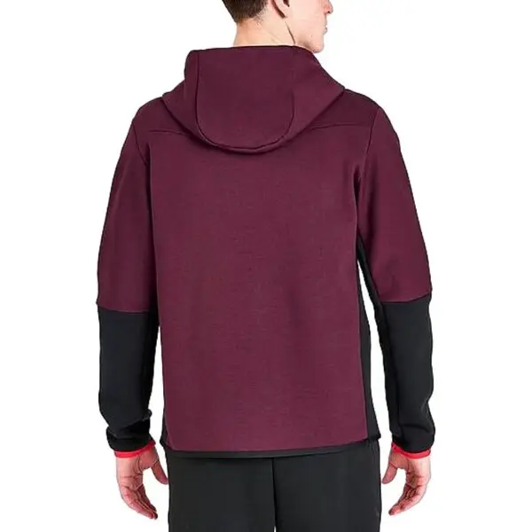 Nike Tech Fleece Full-zip Hoodie 'dark Beetroot Black Phantom