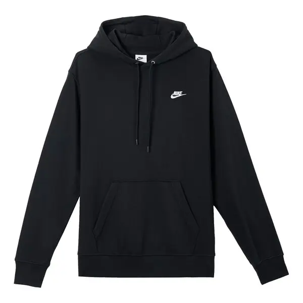 Nike Club Embroided Logo Fleece Hoodie Asia Sizing - Black