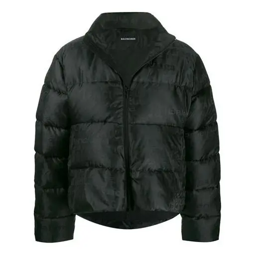 Balenciaga Embroidered Logo Puffer Jacket