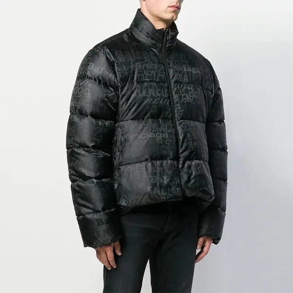Balenciaga Embroidered Logo Puffer Jacket