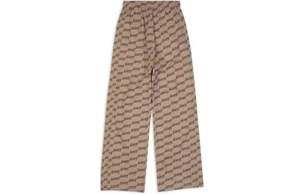 Balenciaga Bb Monogram Tracksuit Pants 'beige Brown