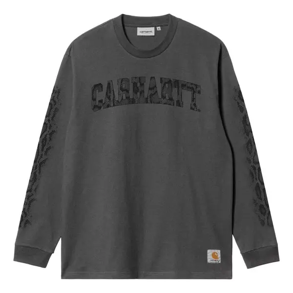 Carhartt Work In Progress L/s Camo Snake T-shirt - Black