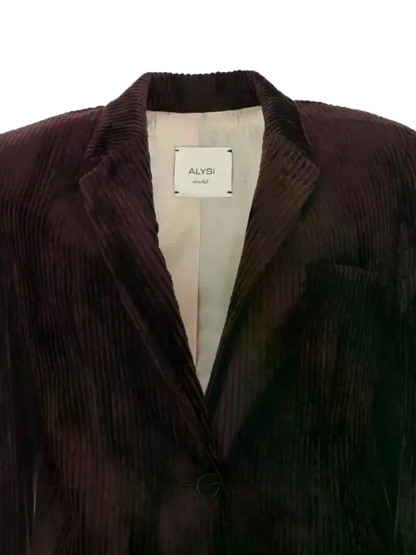 ALYSI Corduroy-effect Double-breasted Blazer