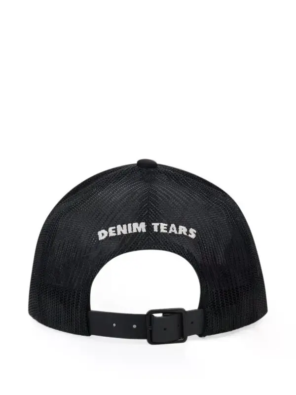 DENIM TEARS Embroidered Mesh-panel Trucker Hat